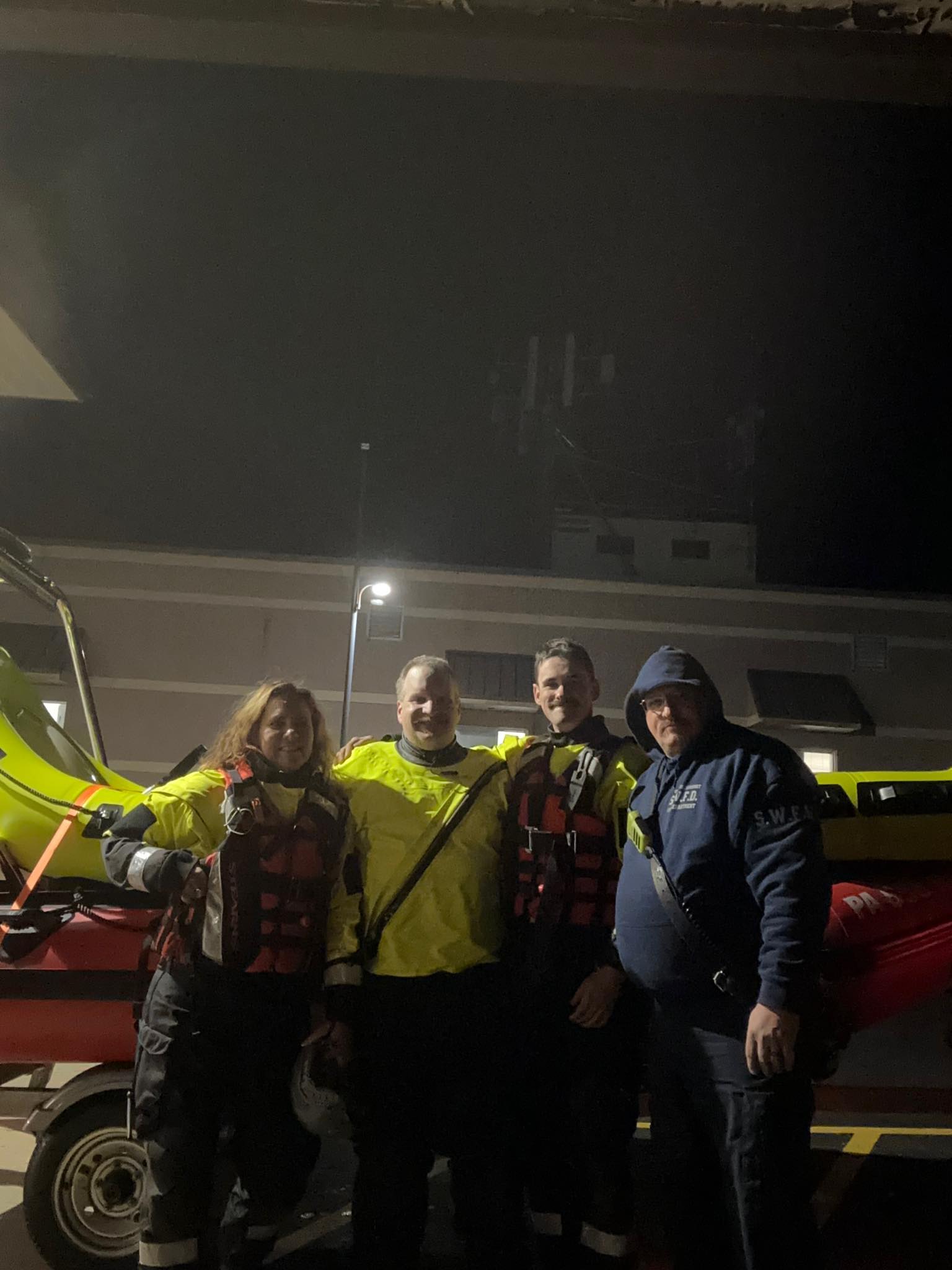 Water Rescue dispatched for multiple in the water in the darkness ...